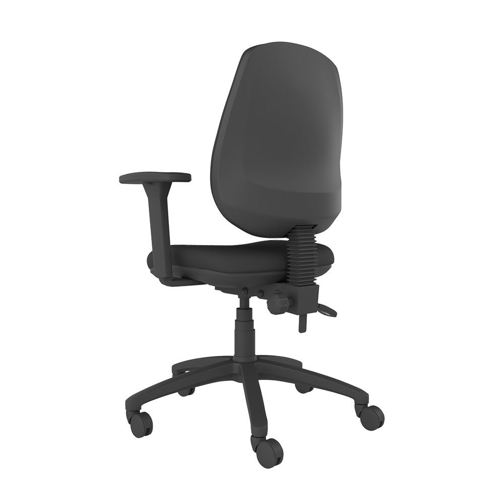 Homeworker Ergonomic Chair (with armrests & soft floor castors)