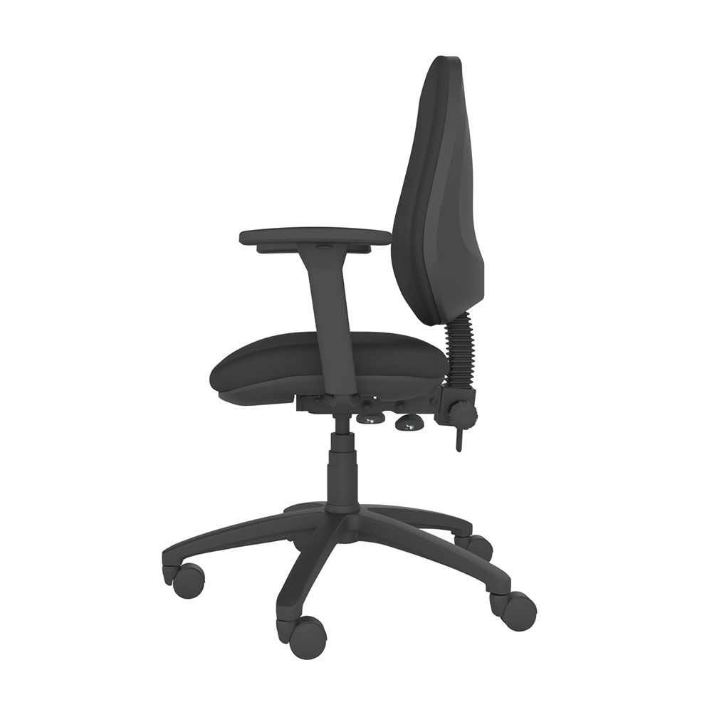 Homeworker Ergonomic Chair (with armrests & soft floor castors)