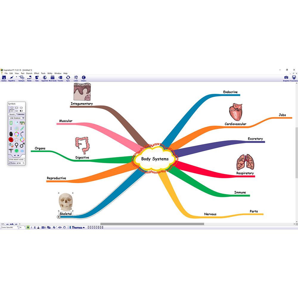 Inspiration v12 Mind Mapping Software from Posturite