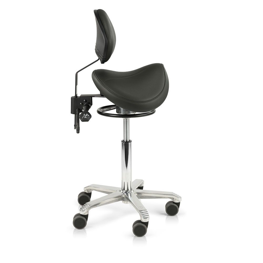 Score Jumper Balance Saddle Stool with Backrest | Posturite