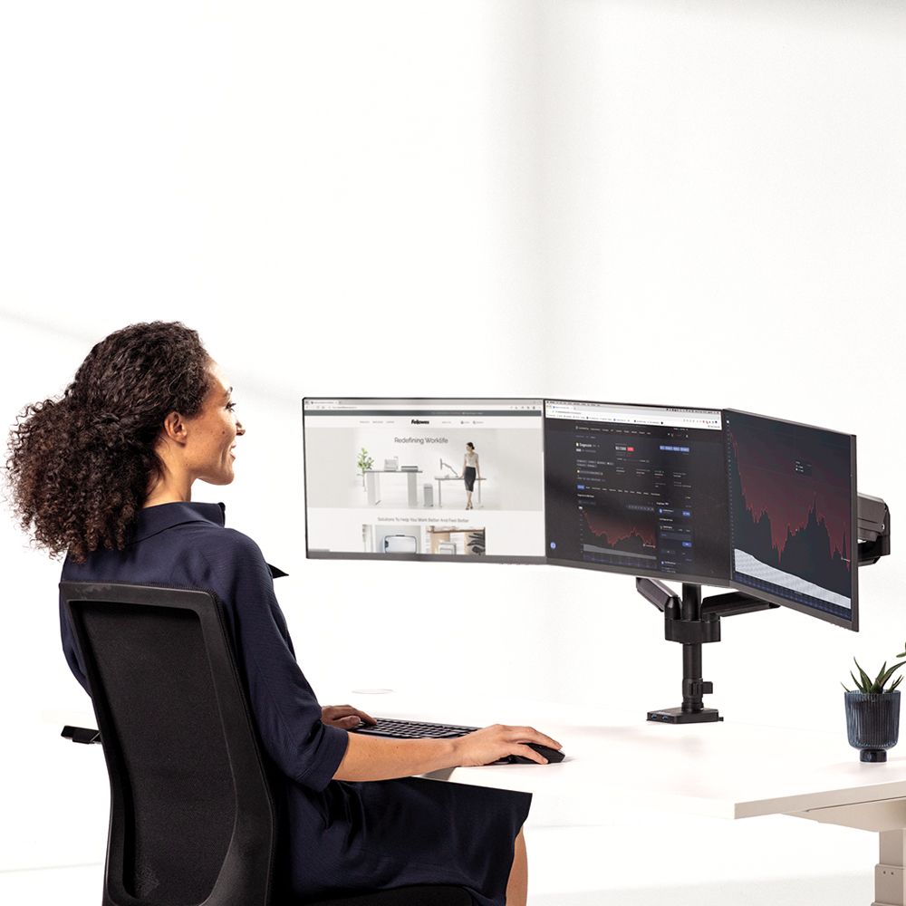 Platinum Series™ Triple Monitor Arm from Posturite