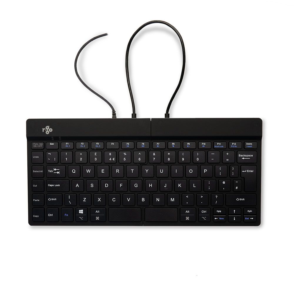 R-Go Black Split Break Keyboard from Posturite