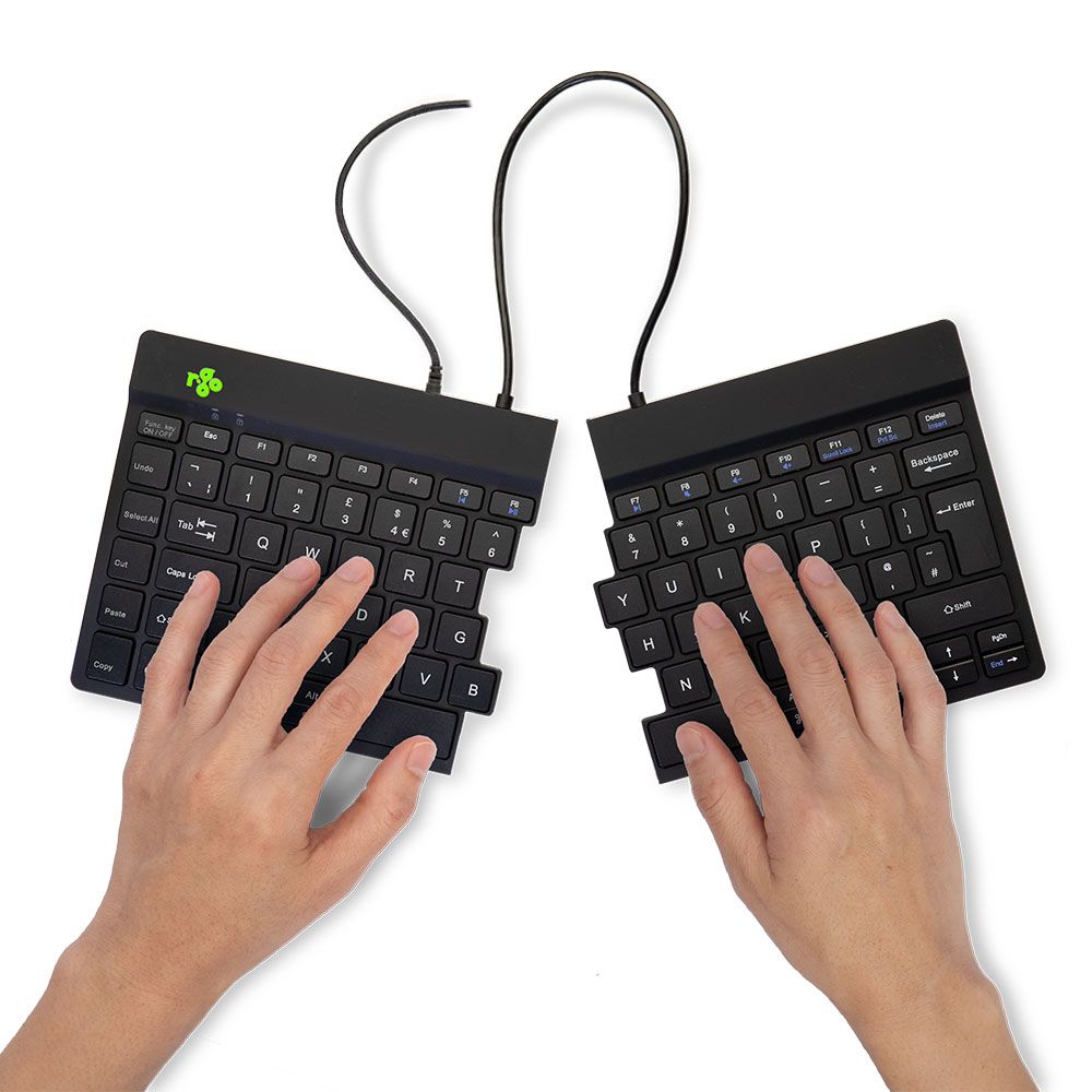 R-Go Black Split Break Keyboard from Posturite