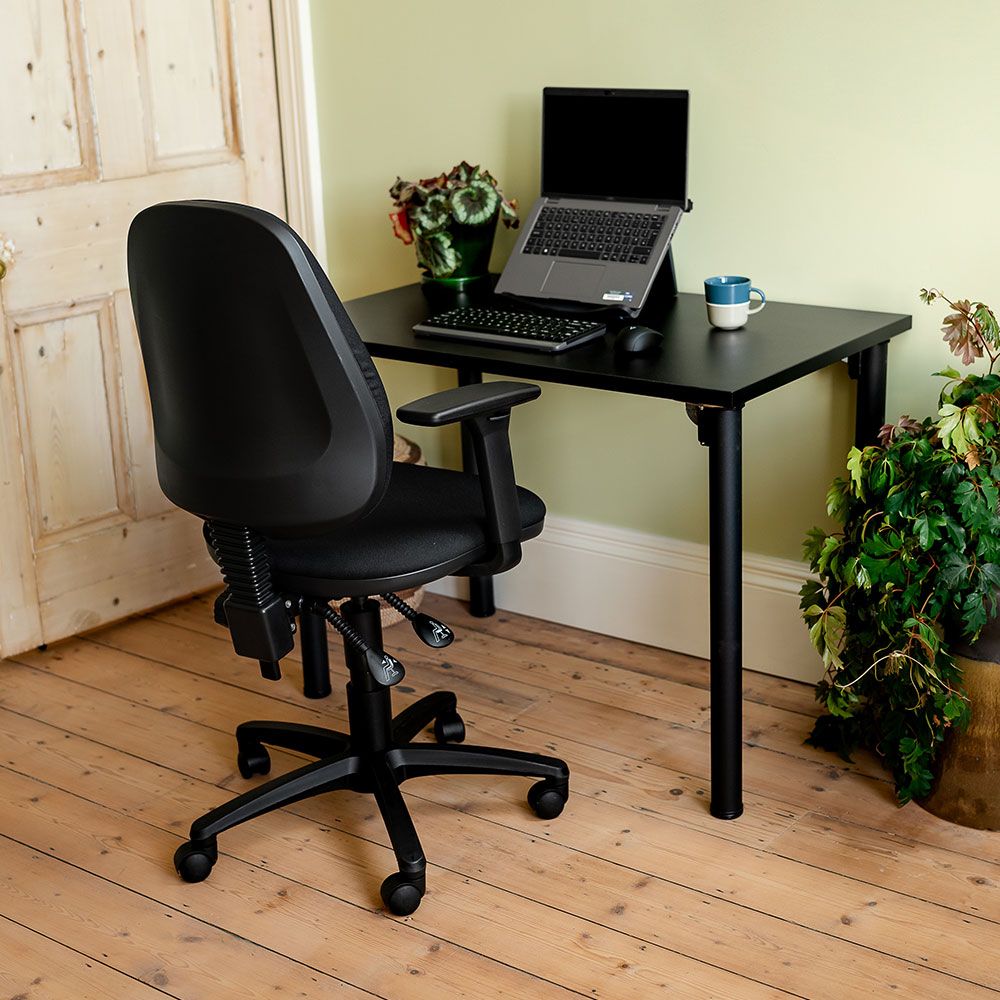 Homeworker Black Ergonomic Chair from Posturite