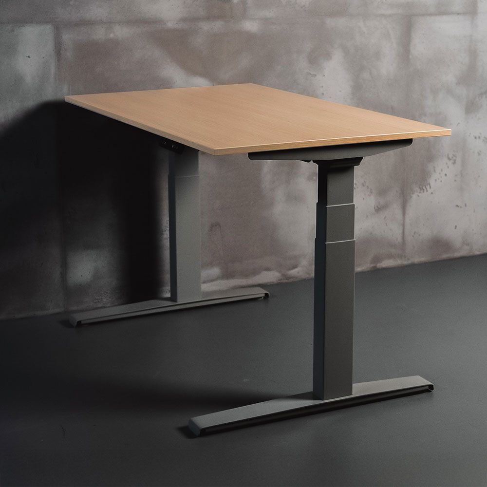 JOSHO Homeworker Light Maple Electric Sit-Stand Desk from Posturite