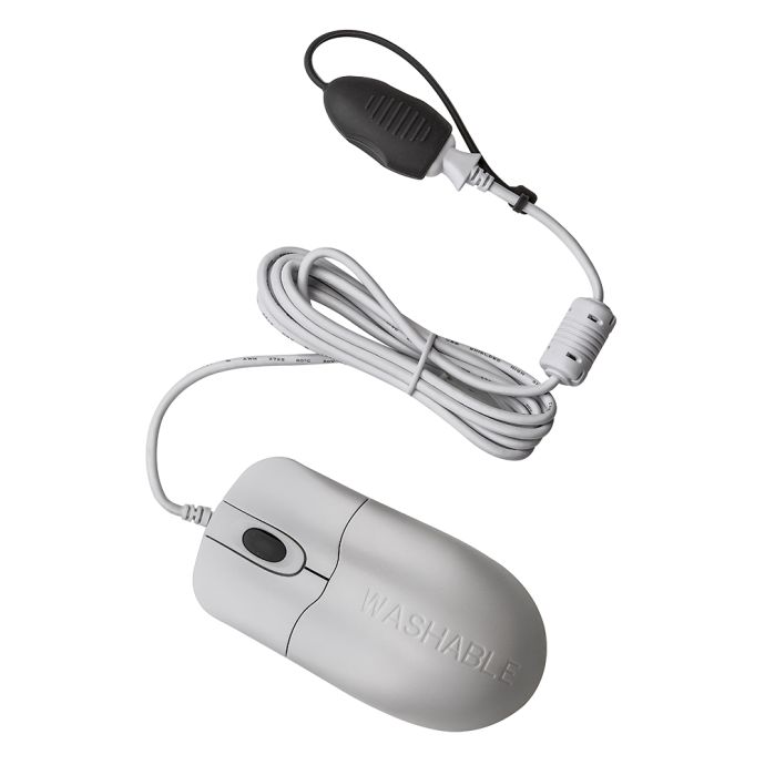 Silver Storm Wired Waterproof Mouse from Posturite