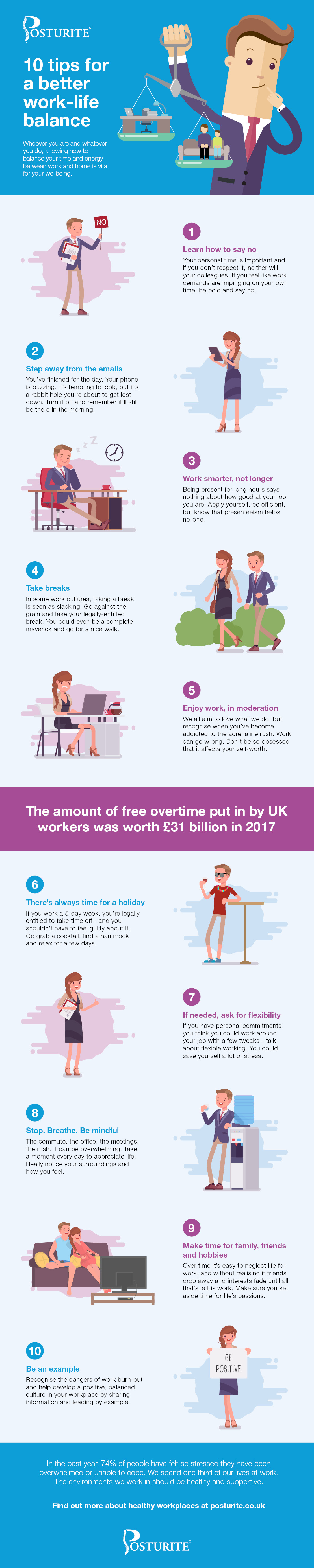 10 Tips For A Better Work Life Balance Posturite Blog